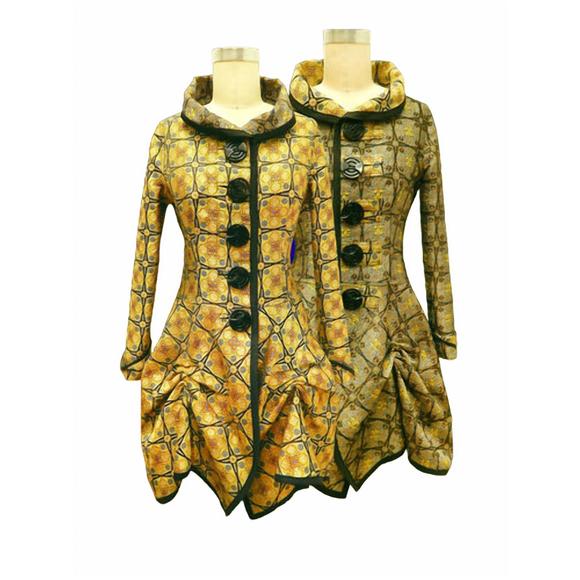 An Ren | Jackets & Coats | New An Ren Reversible Dress Coat In Yellow ...
